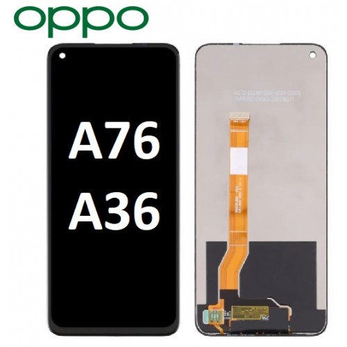 OPPO A76 / A36 (4G) (2022) LCD and touch screen (Service Pack)(NF) [Black] O-103